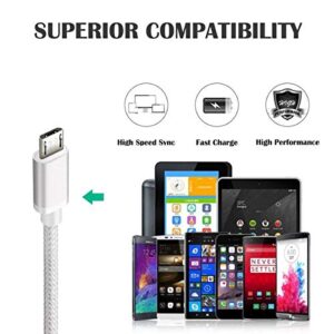 Android Micro USB Charger Cable 10ft 2 Pack Fast Charging Cord for Phones Samsung Galaxy S5/S6/S7 Edge,J3/J7 Prime Crown,Note 4/5, LG Stylo 3/Aristo 4/G4/K40/K30,Moto E5/E6/G6 Play,PS4 Pro Controller