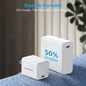 USB C Wall Charger, 30W iPhone 12 13 14 Charger Block with Foldable Plug, iPhone Fast Charger Type C Charging for iPhone 13 Pro/13/ iPhone 12 Pro Max/12 Pro/12/11 Pro Max/11/Google Pixel and More