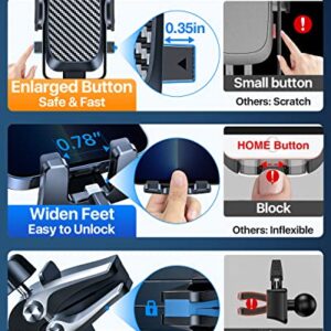 HTU Cell Phone Holder for Car [Upgraded Super Suction & Stable] Handsfree Car Phone Holder Mount Dashboard Windshield Air Vent Car Mount for iPhone 14 13 12 Pro Max Samsung Smartphones & Car Truck