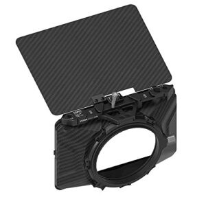 fotga mini lightweight 4×4 4×5.65 clip-on lens matte box for dslr mirrorless camera a7 a7r a7s ii iii iv z6 z7 ii rp r3 r5c gh5 gh6 bmpcc 4k 6k,compatible 52mm/55mm/58mm/62mm/67mm/72mm/77mm/82mm lens