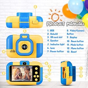 SunChen Camera for Kids 3-10 Years,Kids Digital Camera Christmas Birthday Gifts for Boys Girls