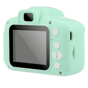 crazypig children’s digital camera, upgrade kids selfie camera, 2.0 lcd mini camera hd digital video cameras for toddler, children’s sports camera (green)