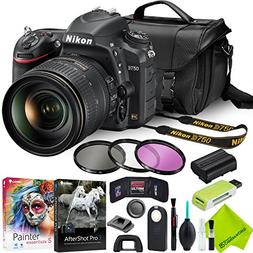 Nikon D750 DSLR Camera with Nikon 24-120mm f/4G Lens Professional Kit