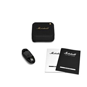 Marshall Willen Portable Bluetooth Speaker - Black & Brass