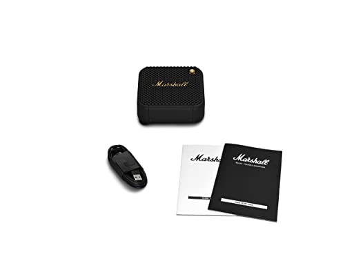 Marshall Willen Portable Bluetooth Speaker - Black & Brass