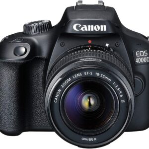 EOS 4000D / T100 Digital Camera with EF-S 18-55mm f/3.5-5.6 III Lens and Basic Accessories Bundle