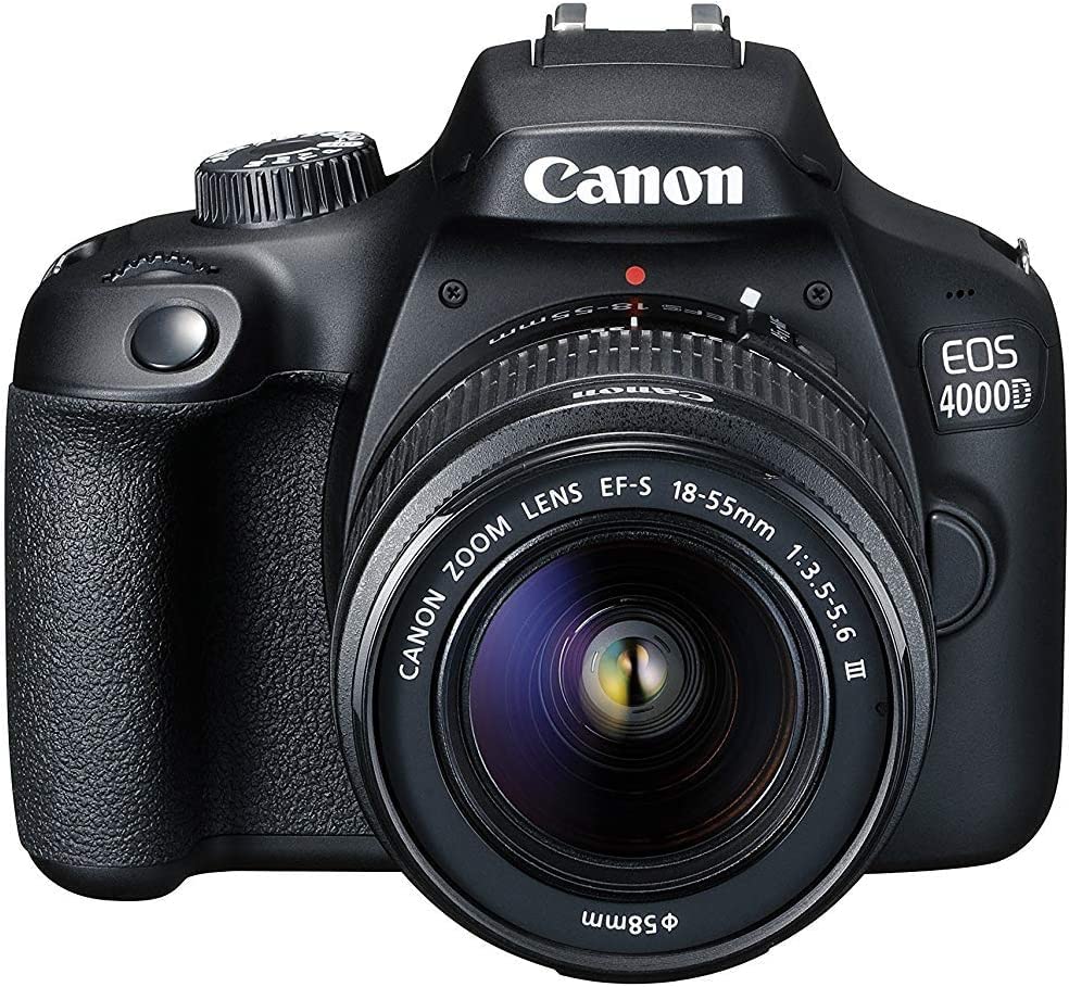 EOS 4000D / T100 Digital Camera with EF-S 18-55mm f/3.5-5.6 III Lens and Basic Accessories Bundle