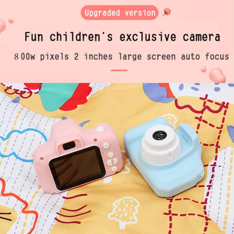 Children's Digital Camera HD Cartoon Can Take Pictures of Children Mini Children's Camera (Pink)