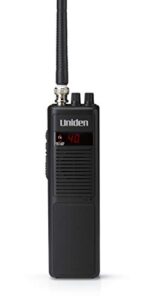 uniden pro401hh professional series 40 channel handheld cb radio, 4 watts power with hi/low power switch, auto noise cancellation, belt clip and strap included, 2.75in. x 4.33in. x 8.66in.