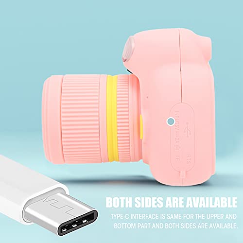 Vifemify Cute HD Children Digital Camera Mini 2.4 Inch IPS Screen Camera Toy for Boys Girls Birthday Gift Camera for Kids Print