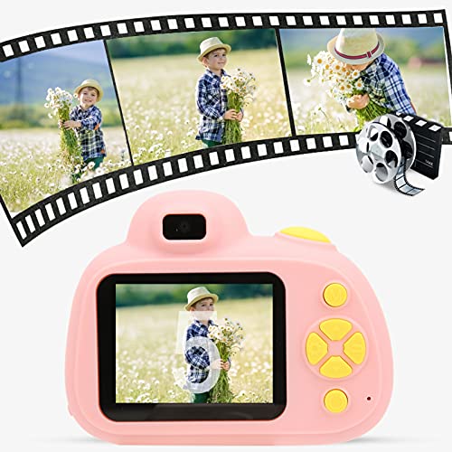 Vifemify Cute HD Children Digital Camera Mini 2.4 Inch IPS Screen Camera Toy for Boys Girls Birthday Gift Camera for Kids Print