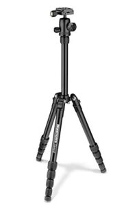 manfrotto element traveller small aluminum 5-section tripod kit with ball head