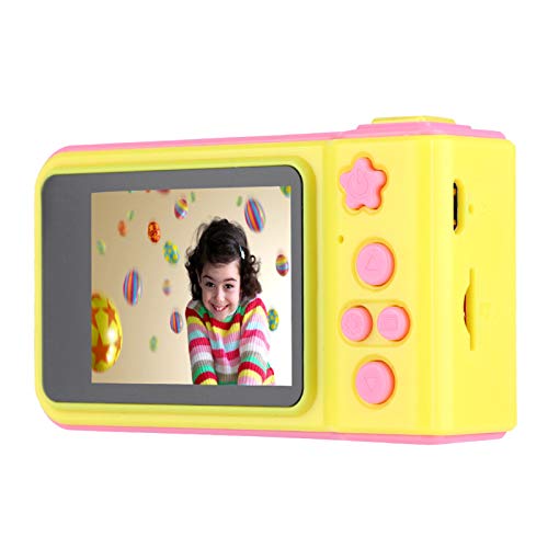 YUANJS Kids Digital Camera,2 Inch 1080P Digital Video Camera Cartoon Toy Camera Children Birthday/Christmas/Children's Day Gift(Pink)