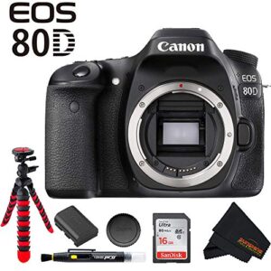 canon eos 80d dslr camera body+ sunshine basic bundle