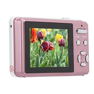 070 Camera Mini Portable 40MP Digital Camera 2.4 Inch IPS Screen Mini Video Camera with 16x HD Digital Zoom 32GB Video Camera (Pink)