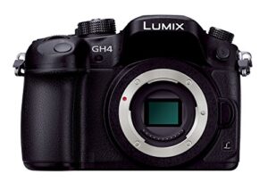 panasonic mirror-less slr lumix gh4 body black dmc-gh4-k international version (no warranty)