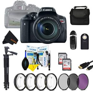 canon t6i eos rebel dslr camera with ef-s 18-135mm f/3.5-5.6 is stm lens+ advanced sunshine bundle