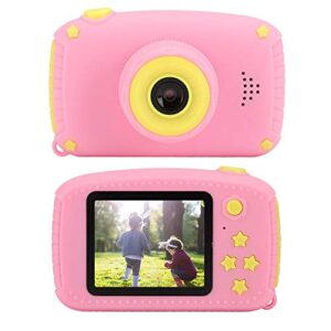 ashata digital kids camera, 32gb tf card multifunctional mini kids digital video camera,portable pink abs children digital camera 12mp 2.0-inch hd ips color display screen gift toy for child