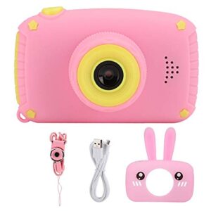 ASHATA Digital Kids Camera, 32GB TF Card Multifunctional Mini Kids Digital Video Camera,Portable Pink ABS Children Digital Camera 12MP 2.0-Inch HD IPS Color Display Screen Gift Toy for Child