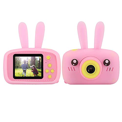 ASHATA Digital Kids Camera, 32GB TF Card Multifunctional Mini Kids Digital Video Camera,Portable Pink ABS Children Digital Camera 12MP 2.0-Inch HD IPS Color Display Screen Gift Toy for Child