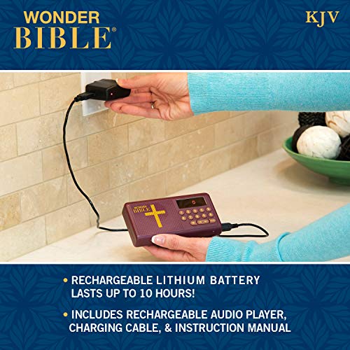 Wonder Bible KJV- The Talking Audio Bible Player (King James Version) New & Old Testament, As Seen On TV