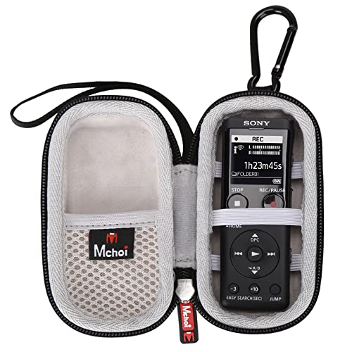 Mchoi Hard Portable Travel Case for Sony ICD-UX570 / EVISTR 16GB Digital Voice Recorder, Case Only