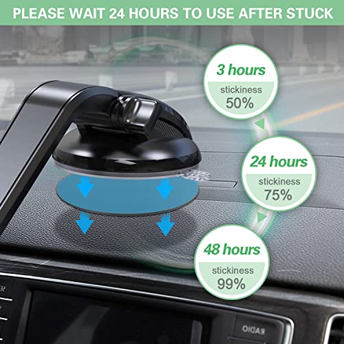 Sticky Adhesive Replacement for Suction Cup Mount, 4 Pack Circle 70mm (2.76") Heat Resistance 3M VHB Double Sided Self Sticker Pads for Universal Dashboard Car Phone Sucker Holder/Dash Cam/Camera/GPS