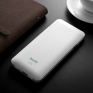 Portable Power Bank, Ultra Slim 10000mAh Portable Charger, USB C External Battery Pack with Built-in AC Plug, Charging Cable, Output Port, Compatible with All Kinds of Cellphones …