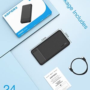 AsperX Portable Charger, PD 22.5W 10000mAh USB C Power Bank Fast Charging, Daul Output Portable Phone Charger Battery Pack Charger Portable for iPhone 14/13/12/11, Samsung S21/22 Google iPad and More