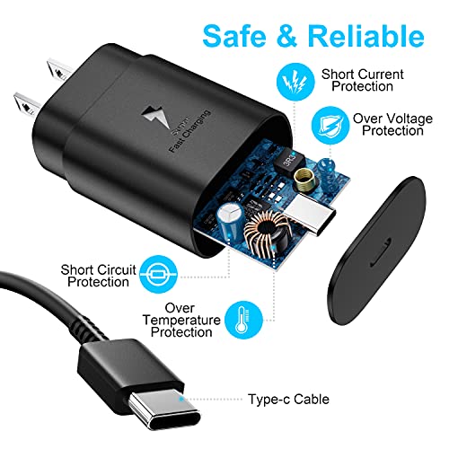 USB C Charger, 25W Type C Fast Wall Charger with PD 3.0, Compact Power Adapter Compatible with Samsung Galaxy S23 Ultra/S23/S23+/S22/S22 Ultra/S22+, S21 Ultra, S20 Ultra/Note 20/Note20 Ultra, Note 10