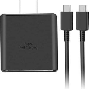 45W Samsung Charger Type C Super Fast Charging USB C Charger for Samsung Galaxy S23 Ultra/S23/S23+/S22/S22 Ultra/S22+/Note 10/Note 20/S20/S21/S10, Galaxy Tab S7/S8, PPS Charger