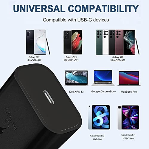 45W Samsung Charger Type C Super Fast Charging USB C Charger for Samsung Galaxy S23 Ultra/S23/S23+/S22/S22 Ultra/S22+/Note 10/Note 20/S20/S21/S10, Galaxy Tab S7/S8, PPS Charger