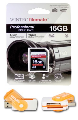 16GB Class 10 Memory Card SDHC High Speed 20MB/Sec. Blazing Fast Card For OLYMPUS TOUGH 3000 6020 8010. A free Hot Deals 4 Less High Speed all in one Card Reader is included. Comes with.