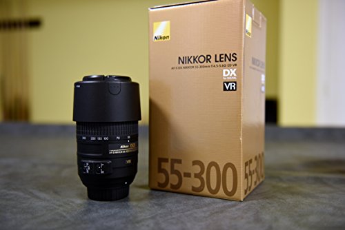 Nikon D5300 DX-format Digital SLR Kit w/ 18-55mm VR II and 55-300mm VR Lens Kit (Black)