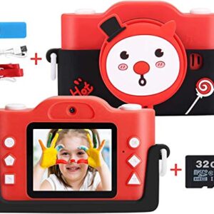 1080P Digital Camera 2.0" LCD HD Mini Camera with 32G TF Card for Kids Children 20MP HD Camera