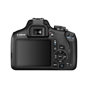 Canon EOS 2000D DSLR Camera and EF-S 18-55 mm f/3.5-5.6 is II Lens, Black