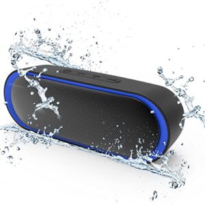 lenrue bluetooth speakers, waterproof portable speakers with tws, 24 playtime, stereo sound, wireless for home shower pool beach outdoor