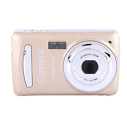 Lightweight and Durable 4X Mini Zoom Outdoor Camera with Fill Light Sturdy Beach Camping Camera(Golden)