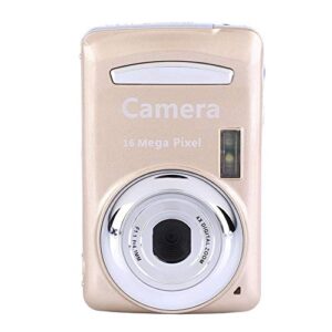 Lightweight and Durable 4X Mini Zoom Outdoor Camera with Fill Light Sturdy Beach Camping Camera(Golden)