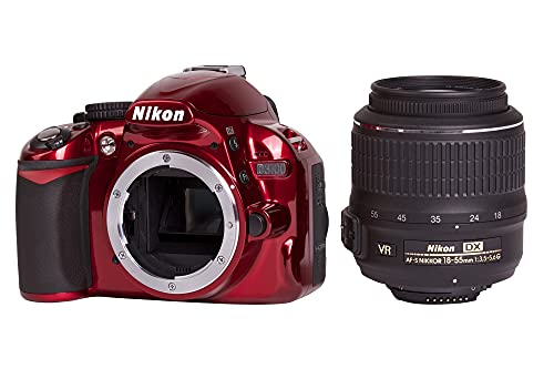 Nikon D3100 14.2MP Digital SLR Camera with NIKKOR AF-S DX 18-55mm f/3.5-5.6 VR Lens Kit - (Red)