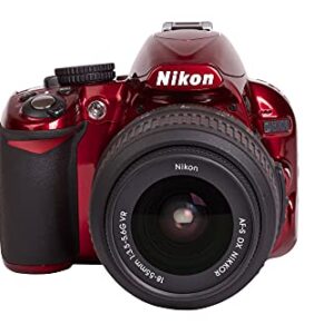 Nikon D3100 14.2MP Digital SLR Camera with NIKKOR AF-S DX 18-55mm f/3.5-5.6 VR Lens Kit - (Red)