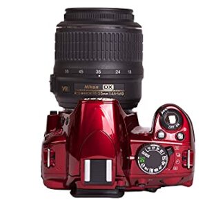 Nikon D3100 14.2MP Digital SLR Camera with NIKKOR AF-S DX 18-55mm f/3.5-5.6 VR Lens Kit - (Red)