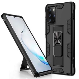 samsung galaxy note 20 case note 20 5g case military grade shockproof with kickstand stand built-in magnetic car mount armor heavy duty protective case for galaxy note 20 5g phone case (black)