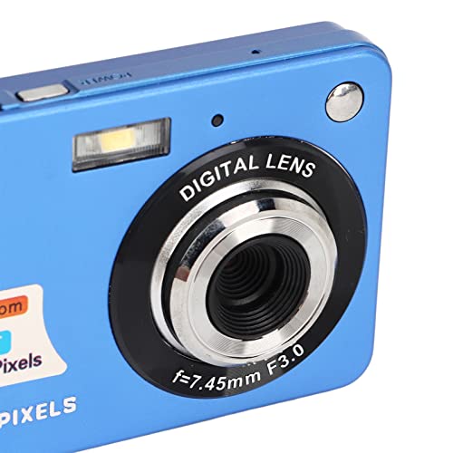 Compact Camera, 4K AntiShake Digital Camera for Photography (Blue)