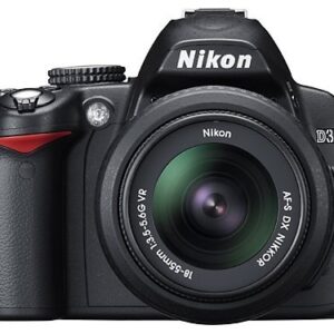 Nikon D3000 10.2MP Digital SLR Camera with 18-55mm f/3.5-5.6G AF-S DX VR Nikkor Zoom Lens (Renewed)