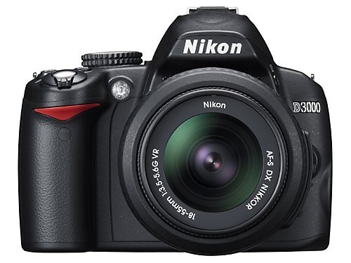 Nikon D3000 10.2MP Digital SLR Camera with 18-55mm f/3.5-5.6G AF-S DX VR Nikkor Zoom Lens (Renewed)