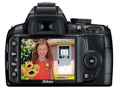 Nikon D3000 10.2MP Digital SLR Camera with 18-55mm f/3.5-5.6G AF-S DX VR Nikkor Zoom Lens (Renewed)