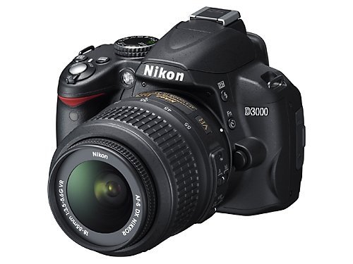 Nikon D3000 10.2MP Digital SLR Camera with 18-55mm f/3.5-5.6G AF-S DX VR Nikkor Zoom Lens (Renewed)