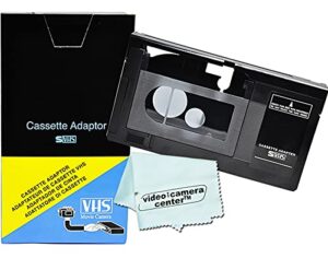 motorized vhs-c cassette adapter for jvc c-p7u cp6bku c-p6u,panasonic pv-p1,rca vca115 + 1 vcc113 micro-fiber cloth™