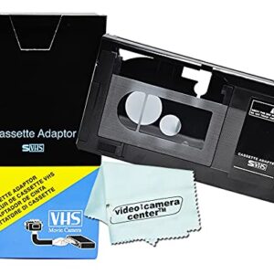 Motorized VHS-C Cassette Adapter For JVC C-P7U CP6BKU C-P6U,Panasonic PV-P1,RCA VCA115 + 1 VCC113 Micro-Fiber Cloth™